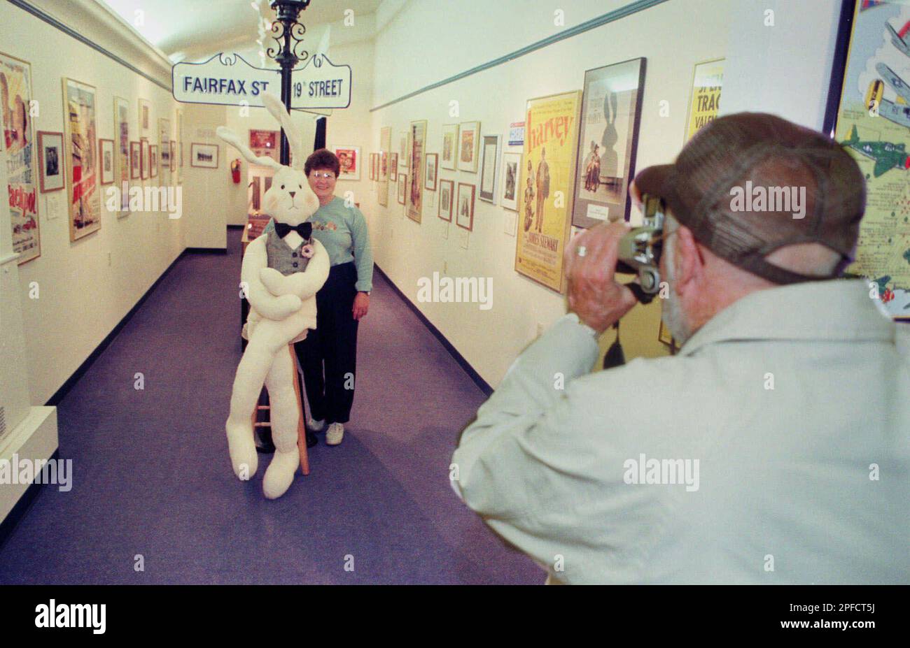 Chuck Snyder, right, takes a picture of his wife Bernie as she poses ...
