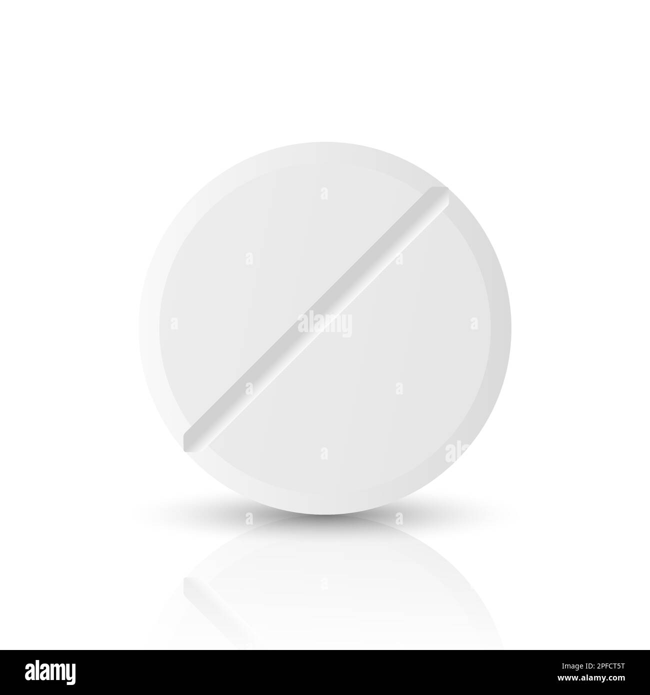 Vector 3d Realistic White Round Pharmaceutical Medical Pill, Capsule ...