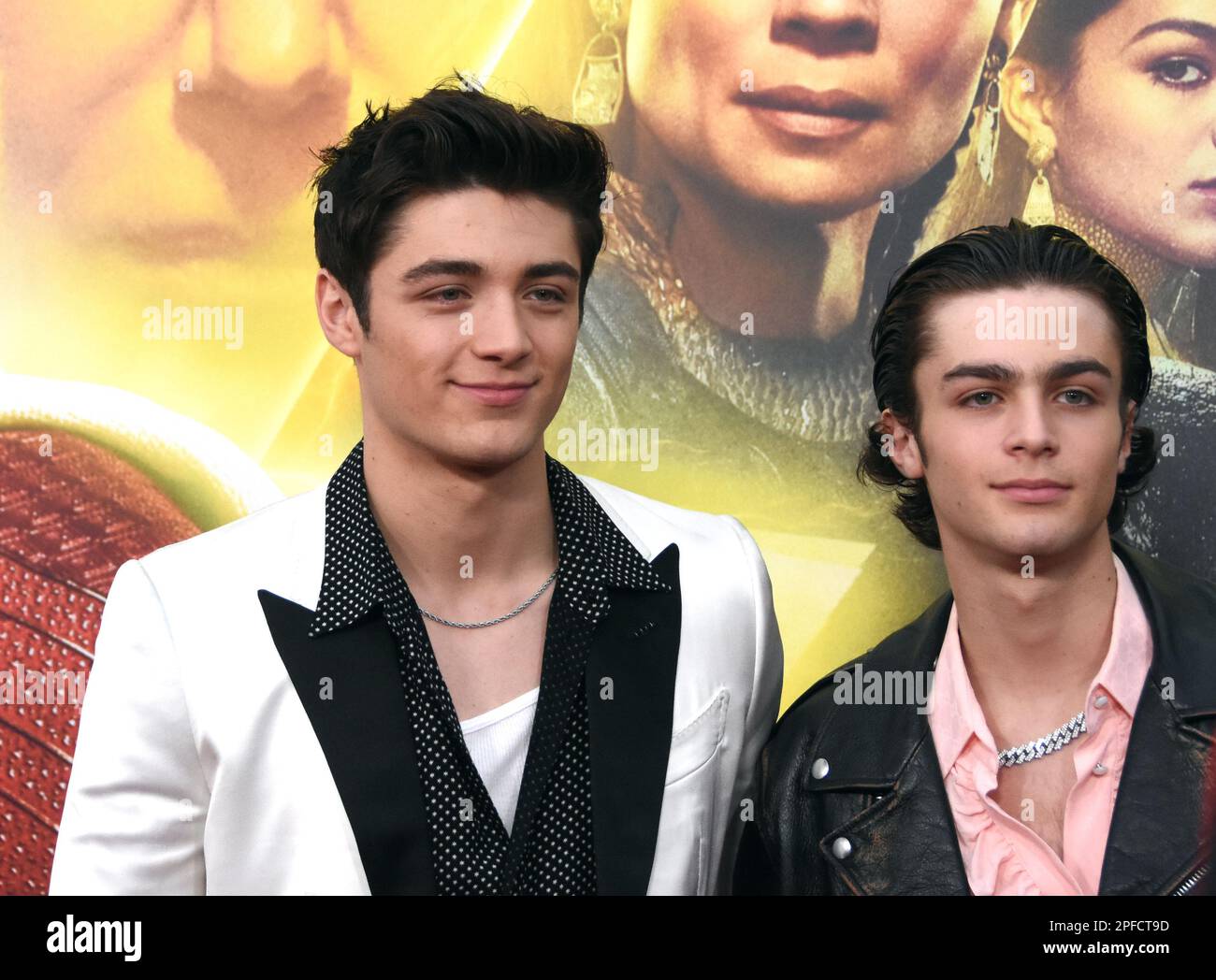 Los Angeles, California, USA 14th March 2023 Actor Asher Angel and ...