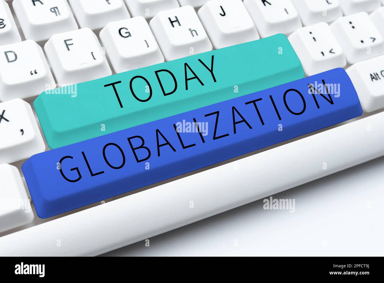 Conceptual caption Globalization. Word Written on development of an ...