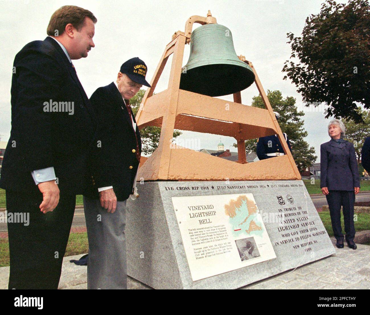 From left, New Bedford, Mass. Mayor Fredrick Kalisz Jr., retired Coast ...