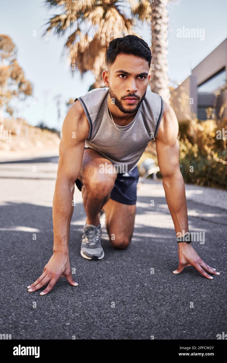 Man crouched full body hi-res stock photography and images - Alamy