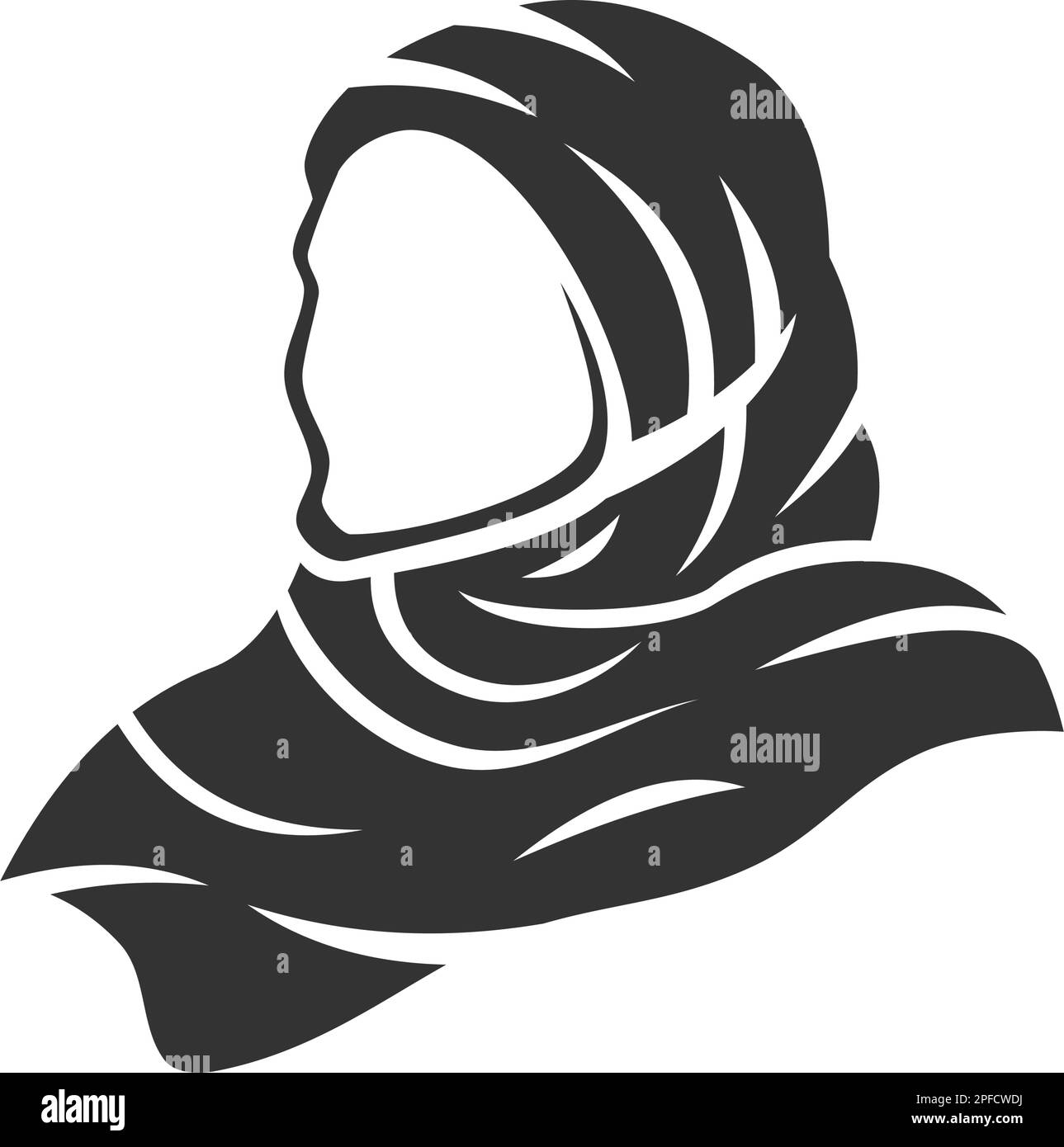 moeslim hijab female logo template Icon Illustration Brand Identity ...