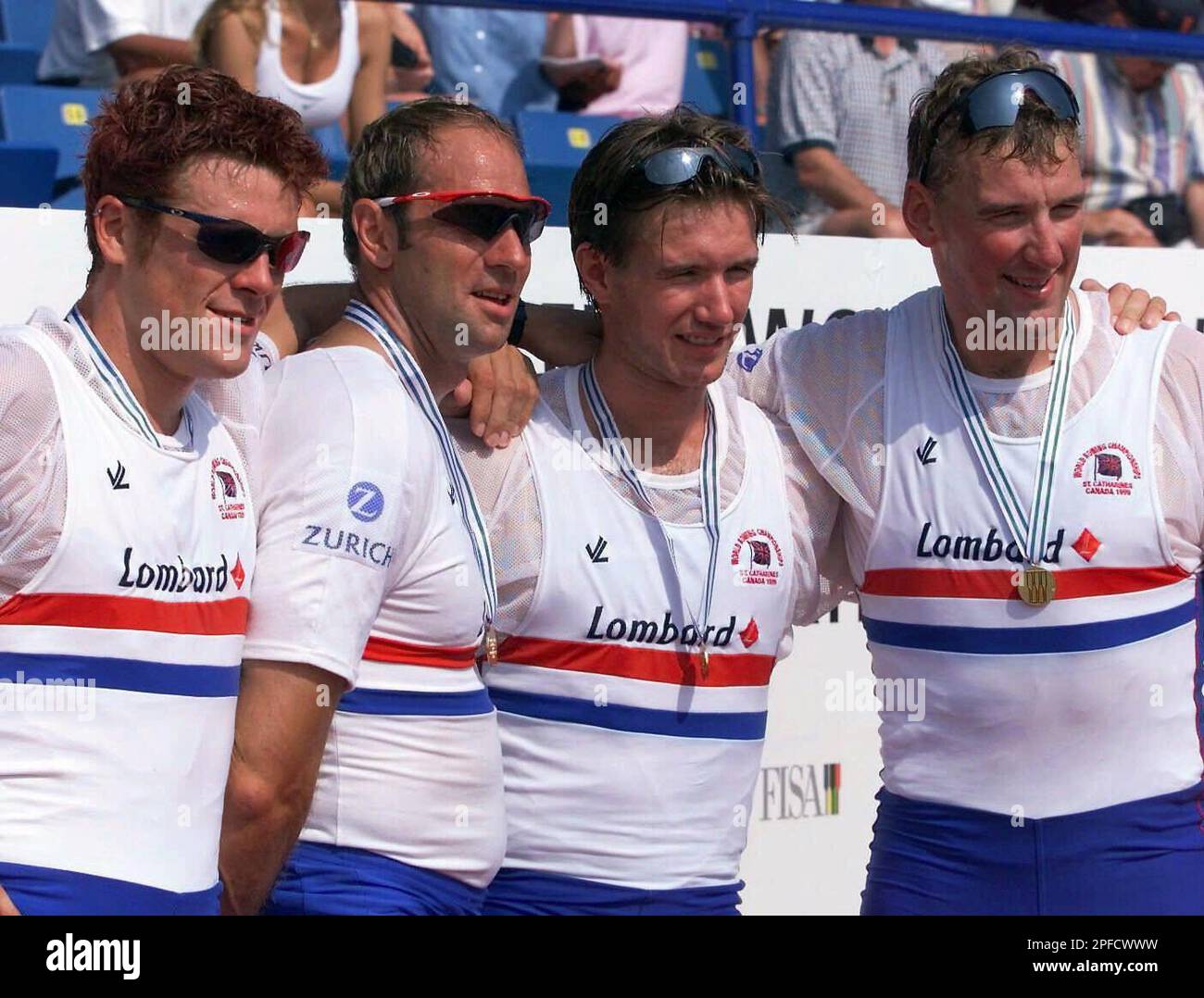 Great Britain's, from left, James Cracknell, Steve Redgrave, Edward ...
