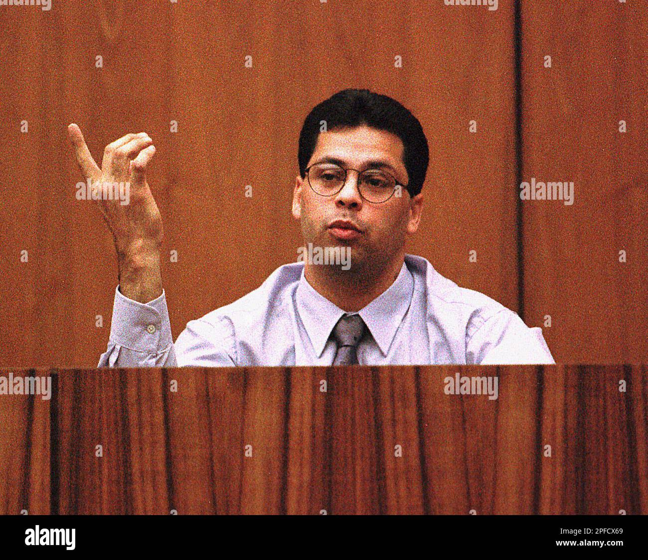 Frank Pauline Jr. takes the witness stand in his own defense for the ...