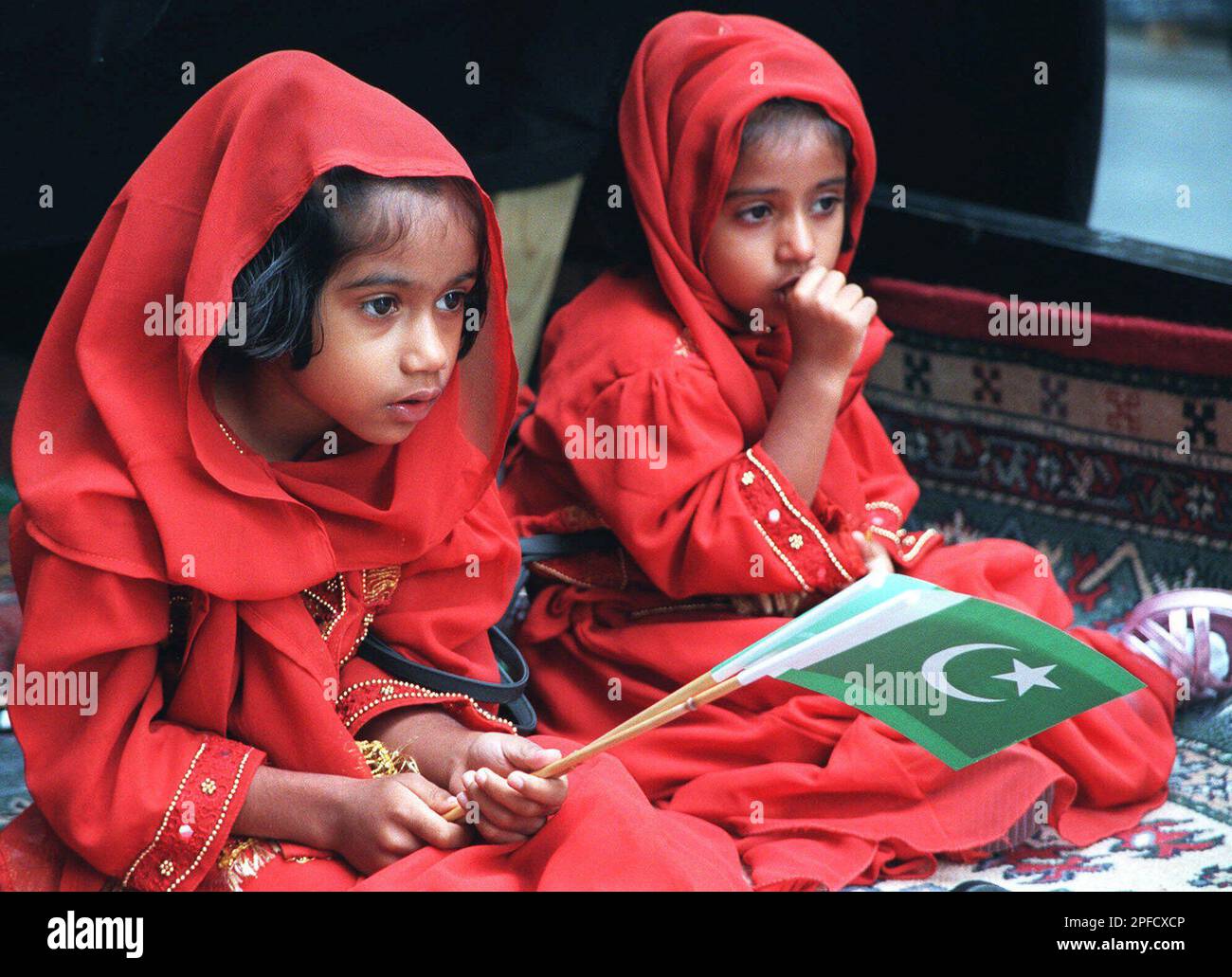 Aeesha Ayyub, 5, left, and her sister Habiba, 4, of the Brooklyn ...