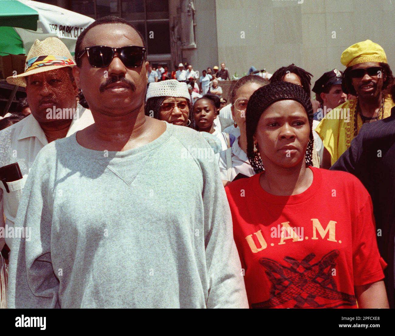 Moses Stewart, left, and Diane Hawkins, the parents of Yusuf Hawkins ...