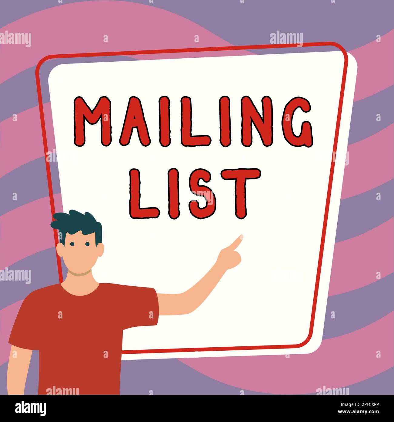 Inspiration showing sign Mailing List. Conceptual photo list of people ...