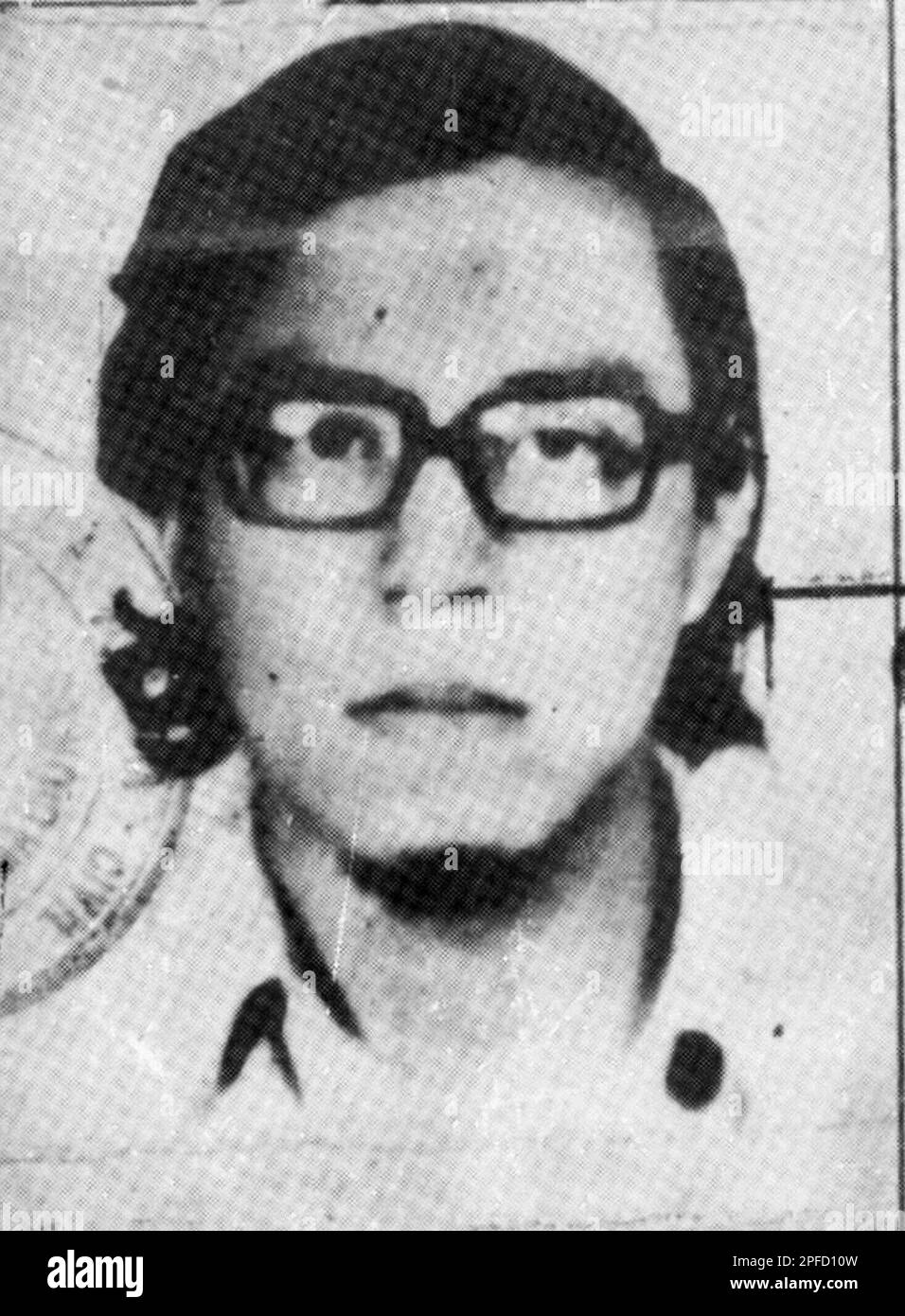 Shinning Path leader Oscar Ramirez Durand, 46, is shown in a undated ...