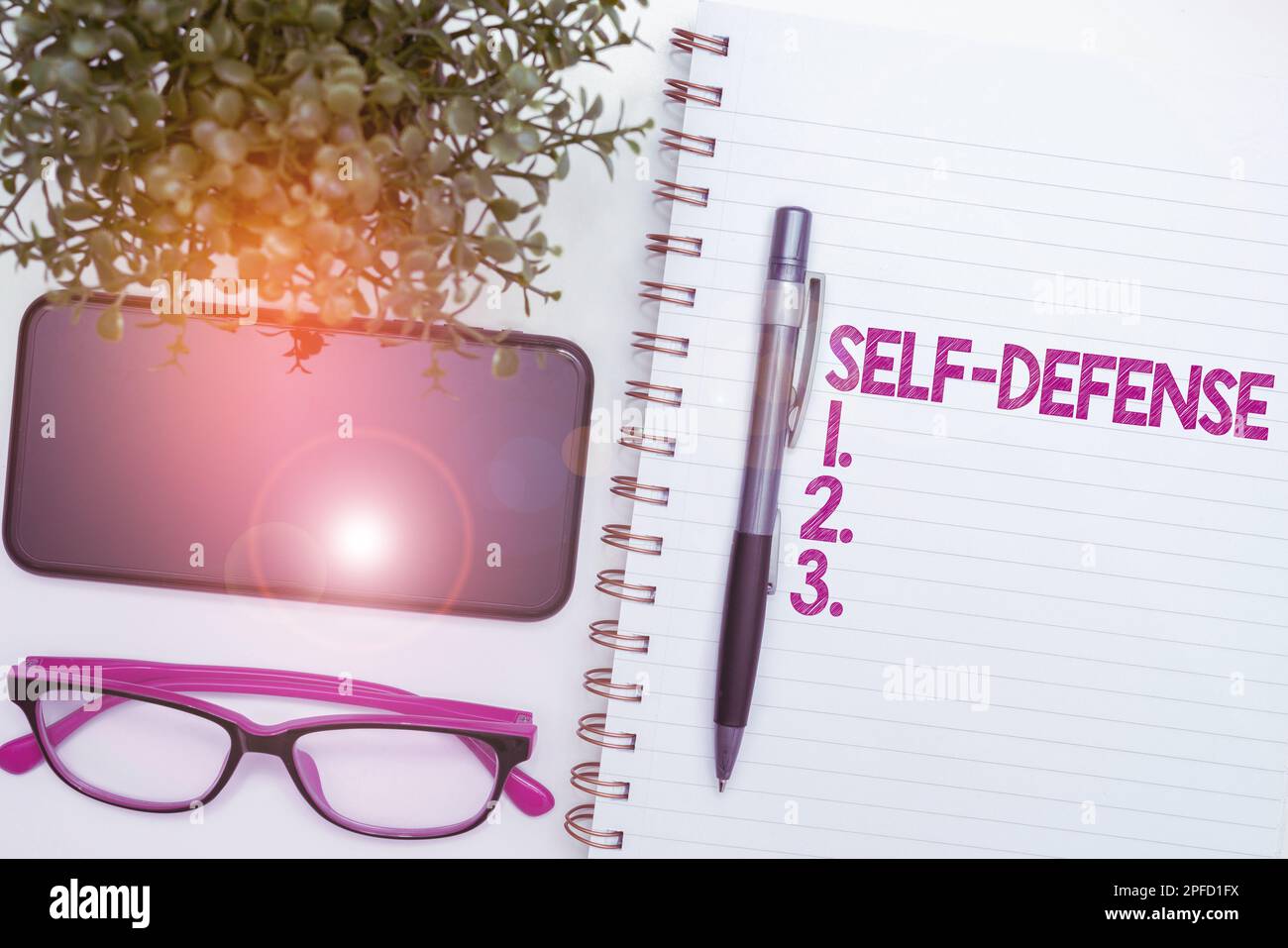 Sign displaying Self Defense. Business idea the act of defending one's ...