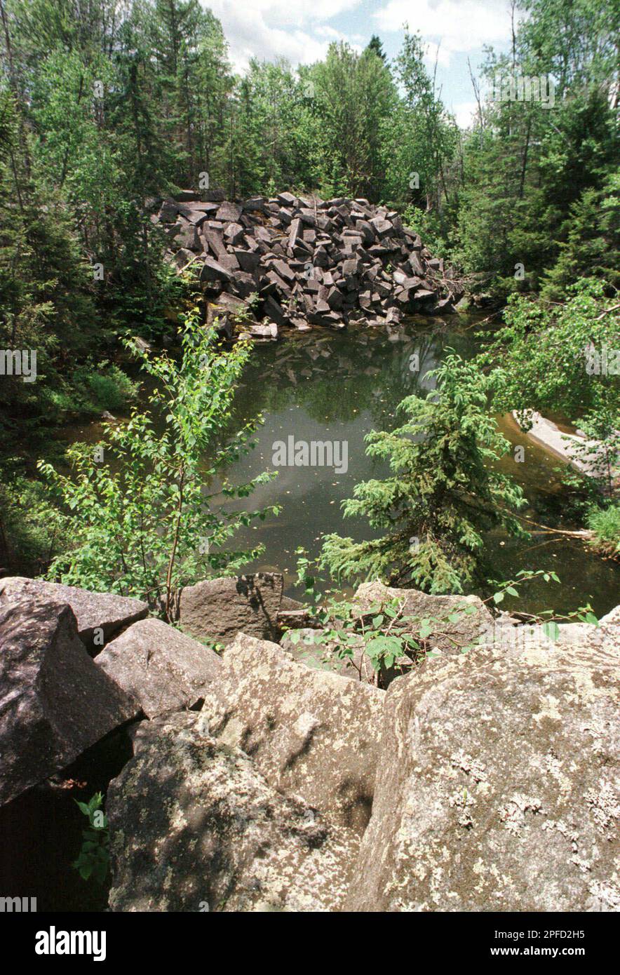 FILE--The abandoned granite quarry in Sheffield, Vt., shown June 8 ...