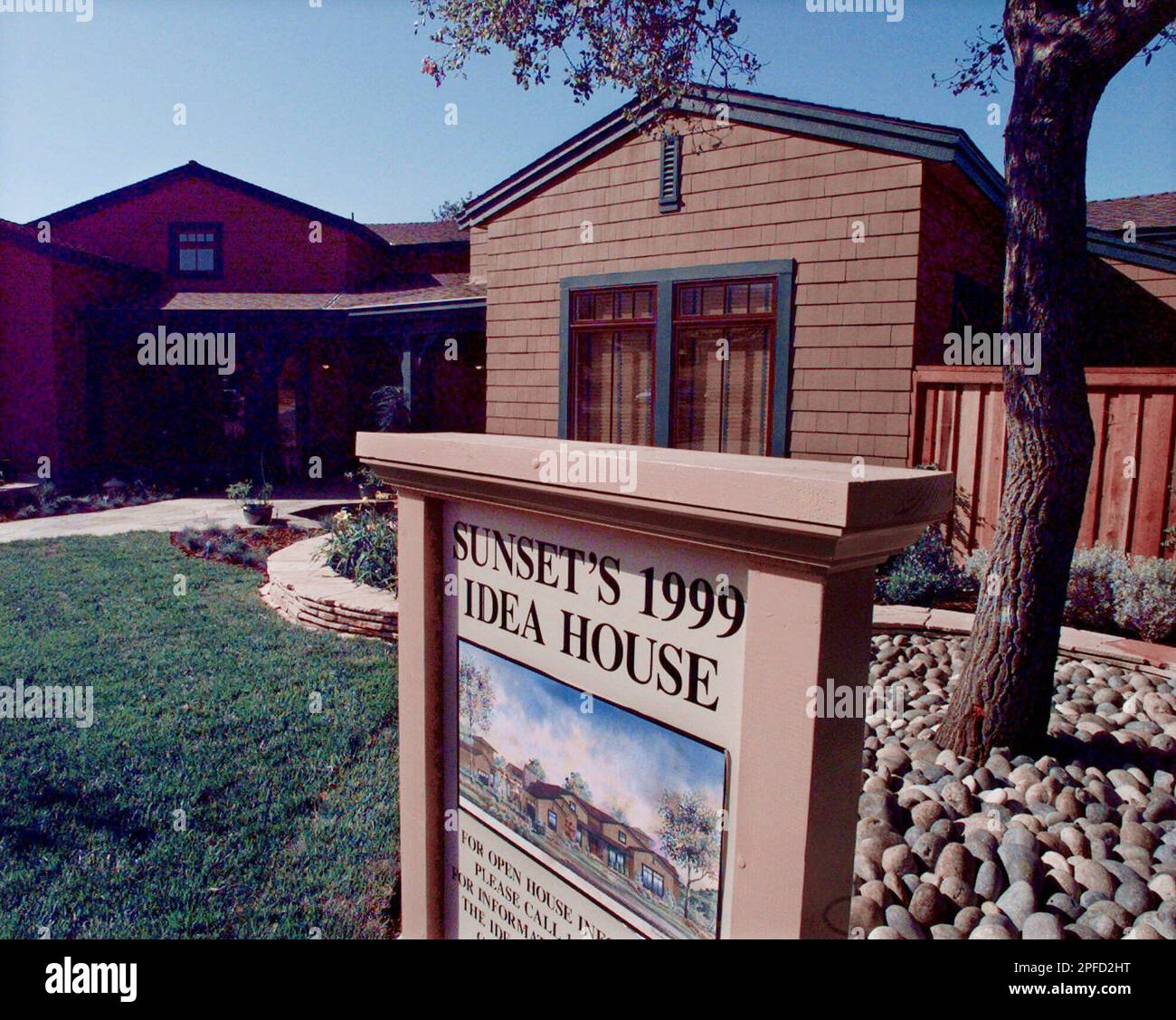 Pictured is the exterior view of Sunset Magazine's house of the new ...