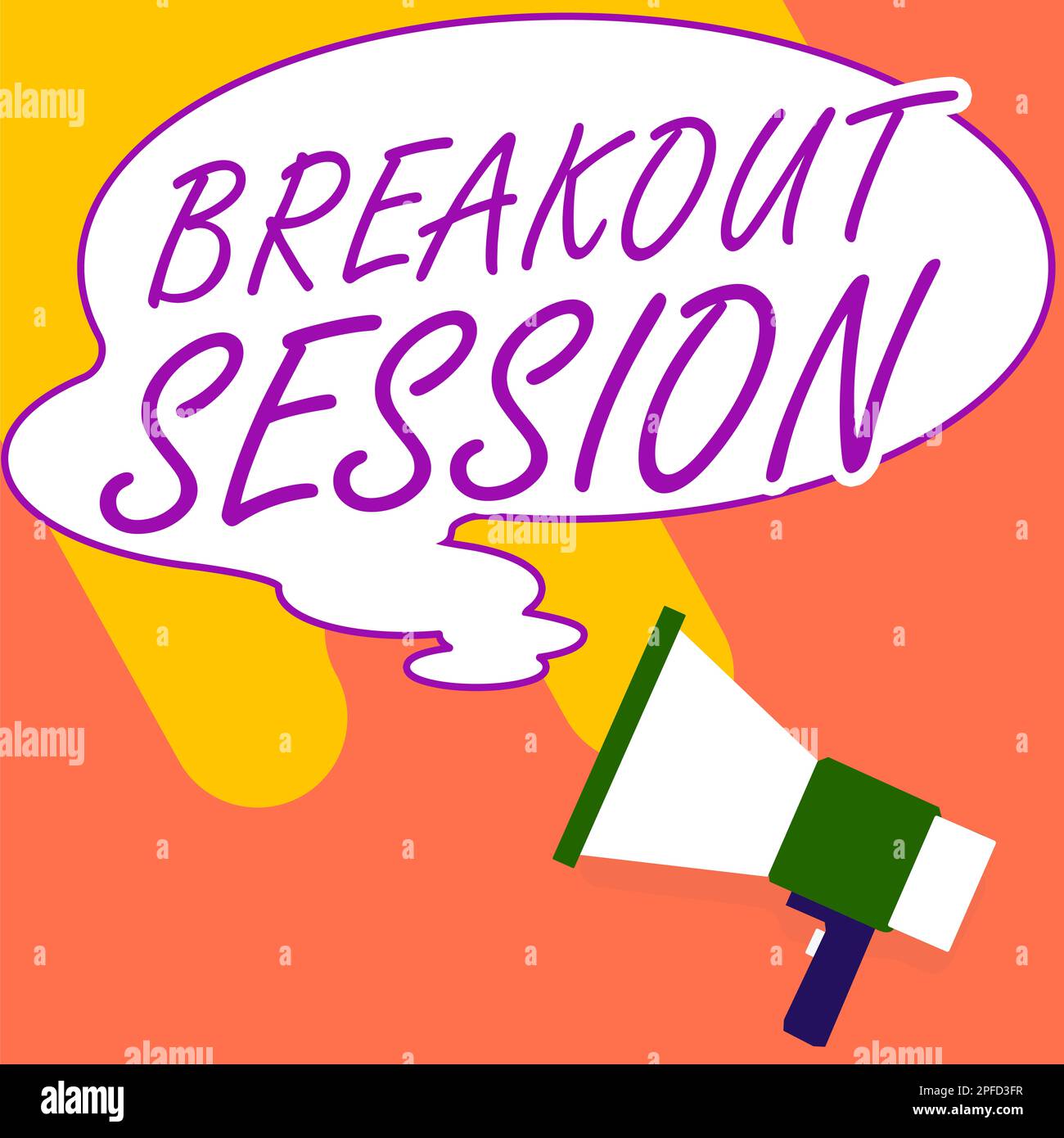 Inspiration showing sign Breakout Session. Business concept workshop ...