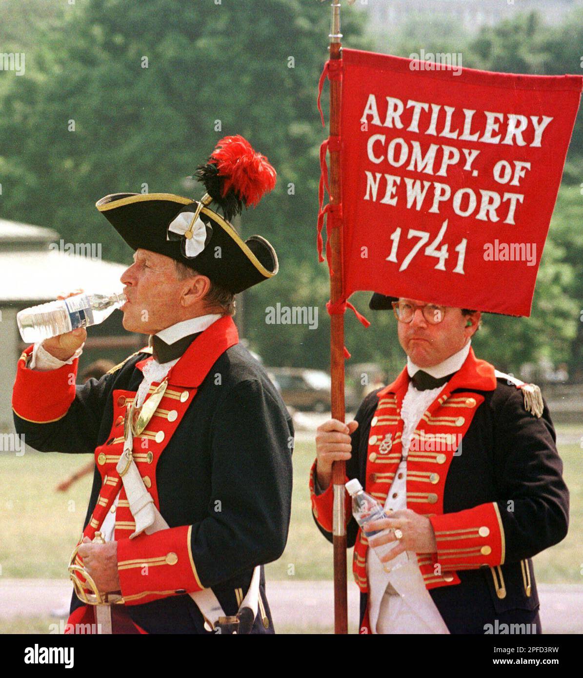 Members of the historic Newport, R.I., Ancient and Honorable Artillery ...
