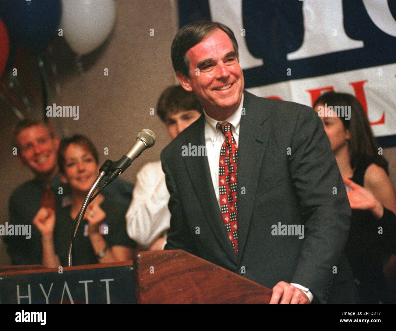 Ruble Hord speaks to his supporters at the Hyatt Richmond in Richmond ...