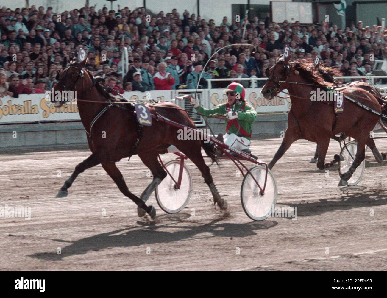Remington Crown, driven by Joseph Verbeeck, finishes ahead of Moni ...