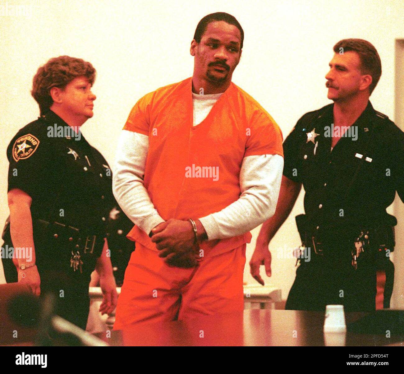 Louis Crumpton of Atlantic City is arraingned in Mays Landing, N.J ...