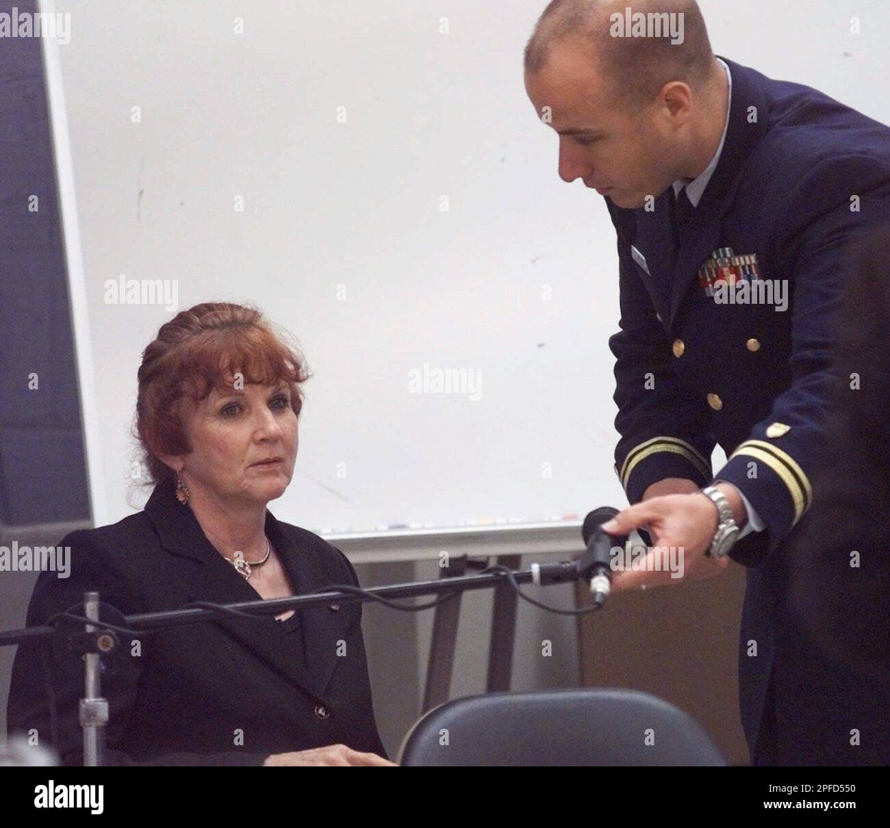 Elizabeth Helmbrecht, left, driver of the tour boat "Miss Majestic ...