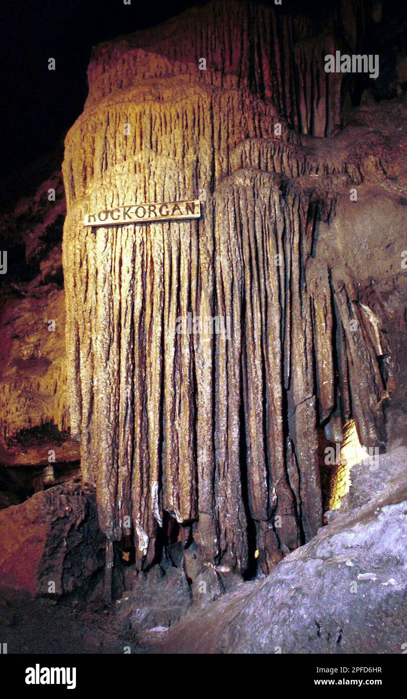 The Rock Organ, seen here on March 6,1999, is the namesake of Organ ...
