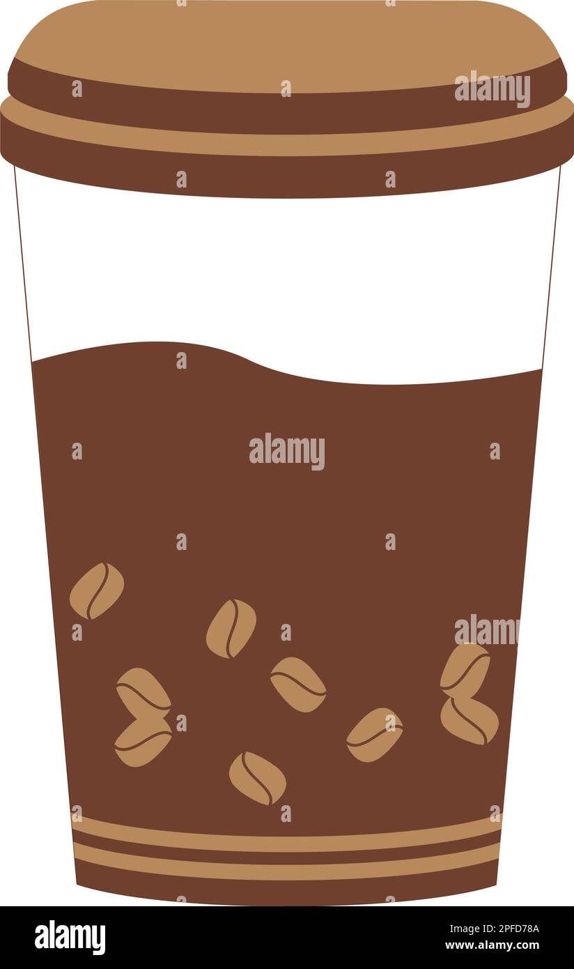 Cartoon love coffee cup Cut Out Stock Images & Pictures - Alamy