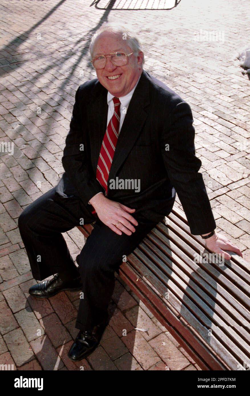 John Y. Keffer, president of Forum Financial Group, is shown outside ...