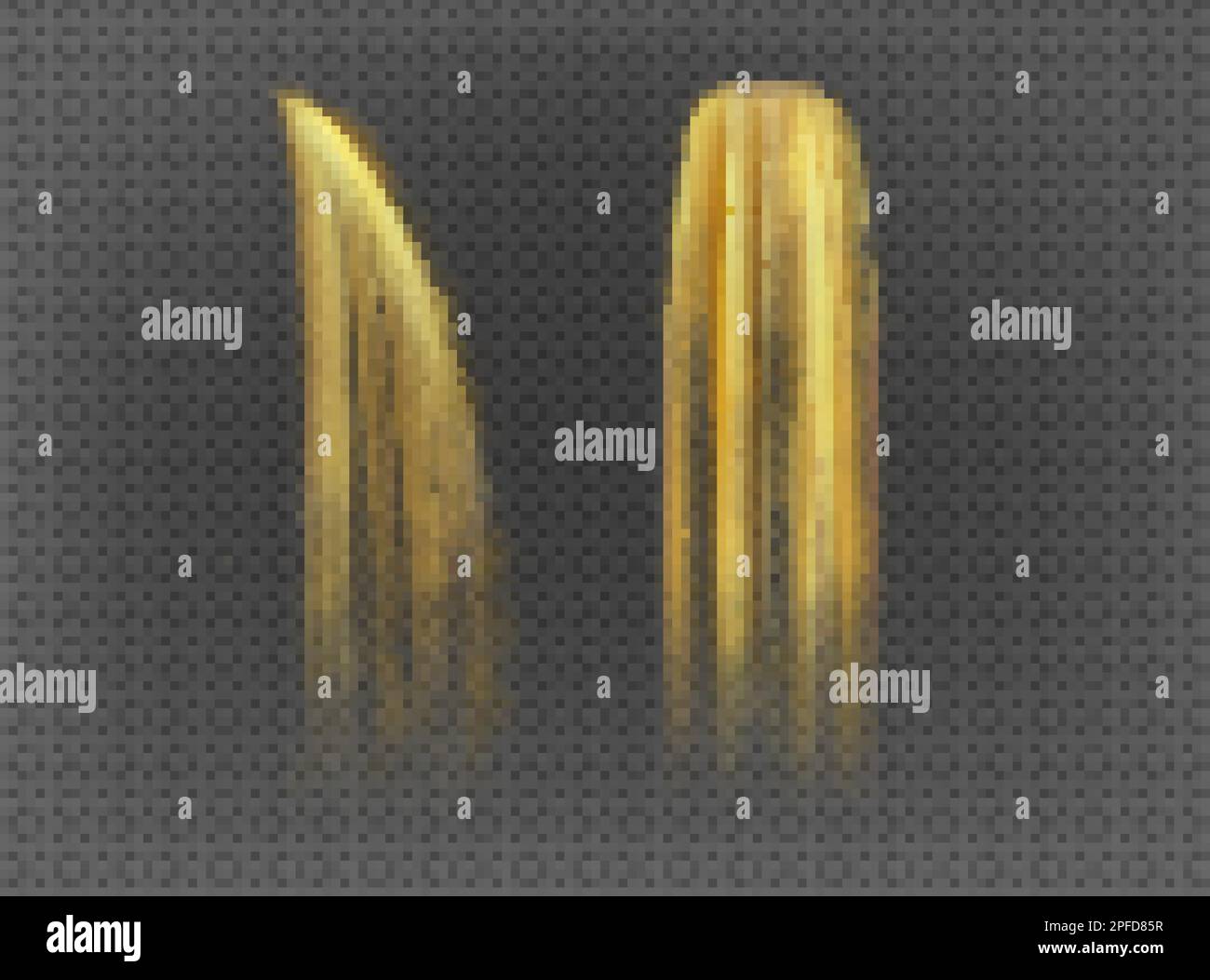 Realistic sand falling isolated on transparent background. Vector ...