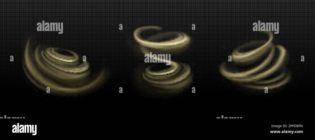Isolated dust sand and wind flow vector effect on transparent ...