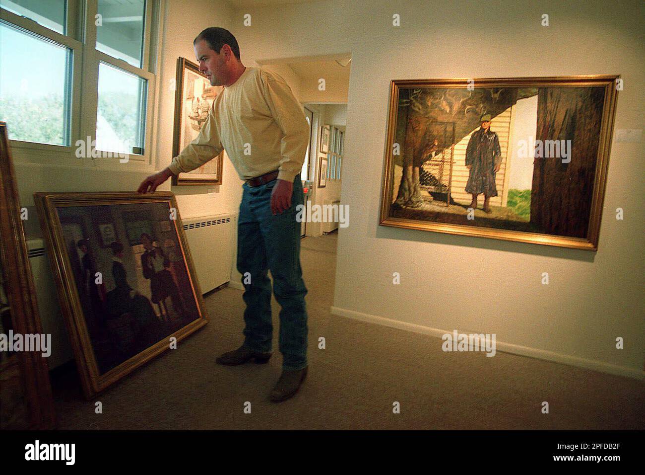 Peter de la Fuente, the great-grandson of N.C. Wyeth, brings out one of ...