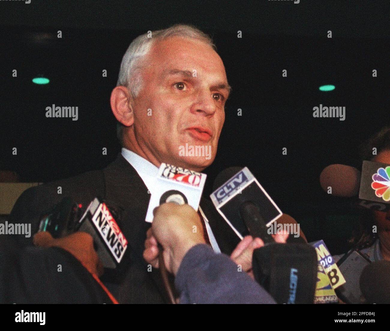 Cook County State's Attorney Richard Devine meets reporters Thursday ...