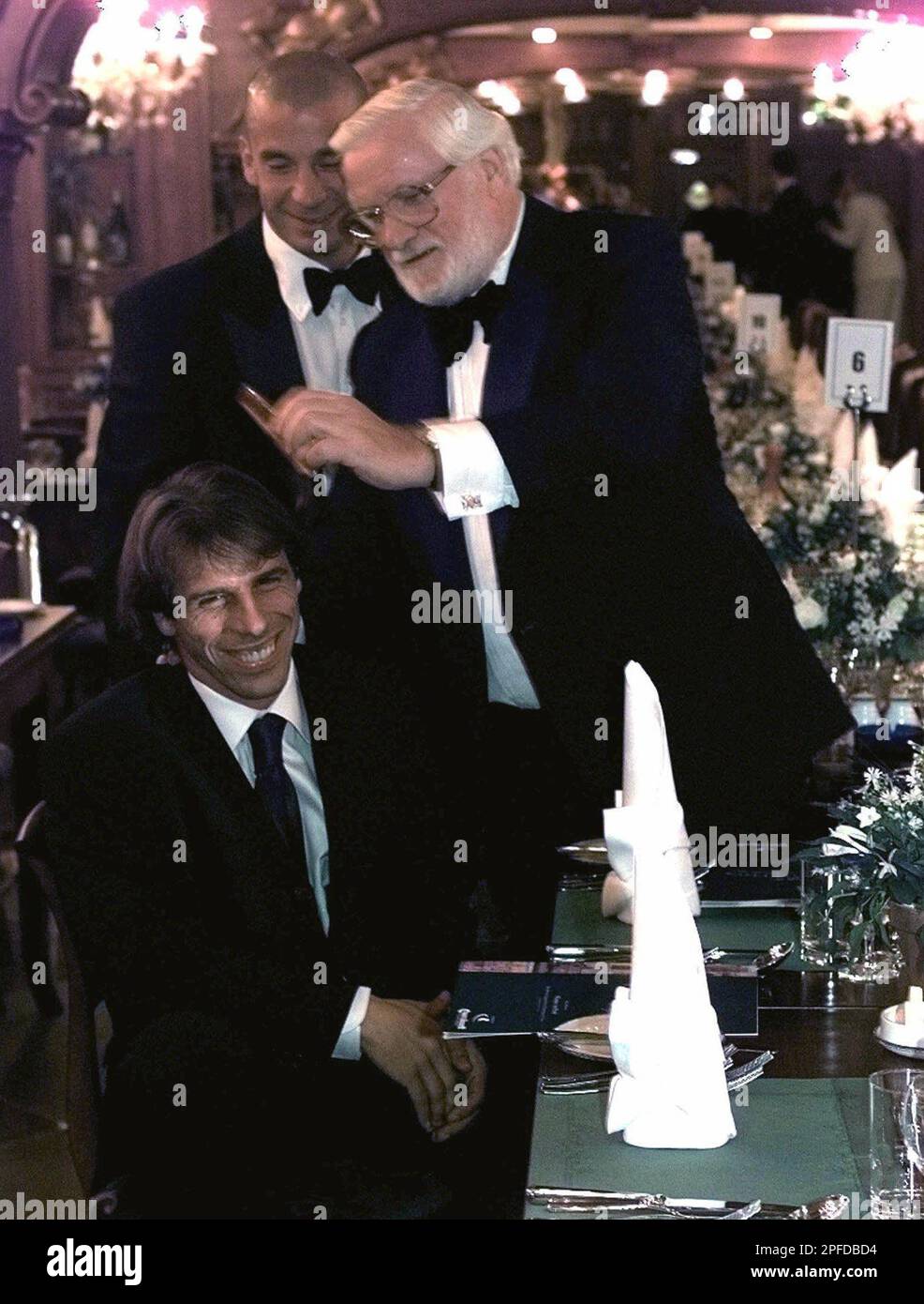 Ken Bates, right, Chairman of English Premier League soccer club ...