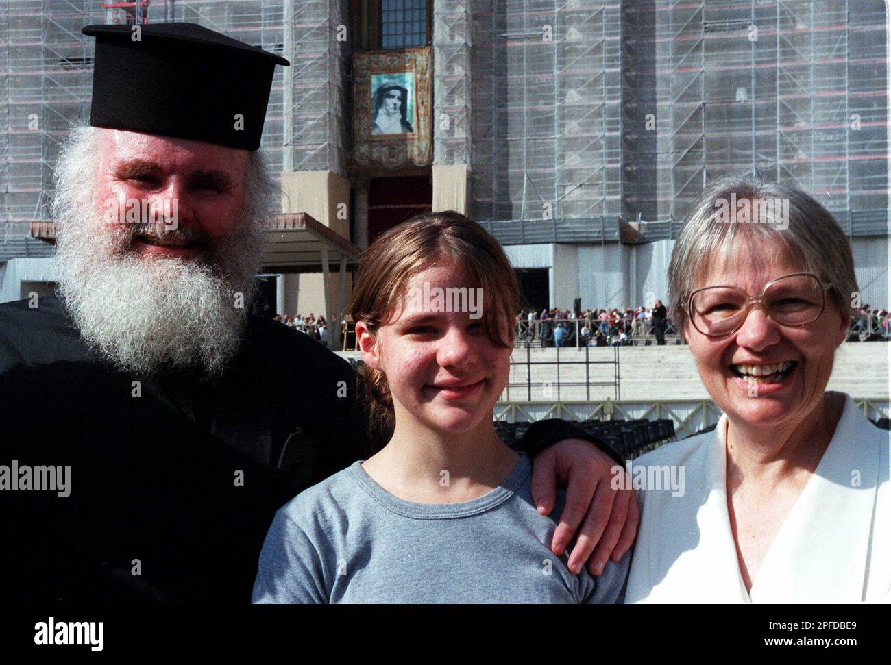 Teresia Benedicta McCarthy, 14, of Brockton, Mass., poses with her ...