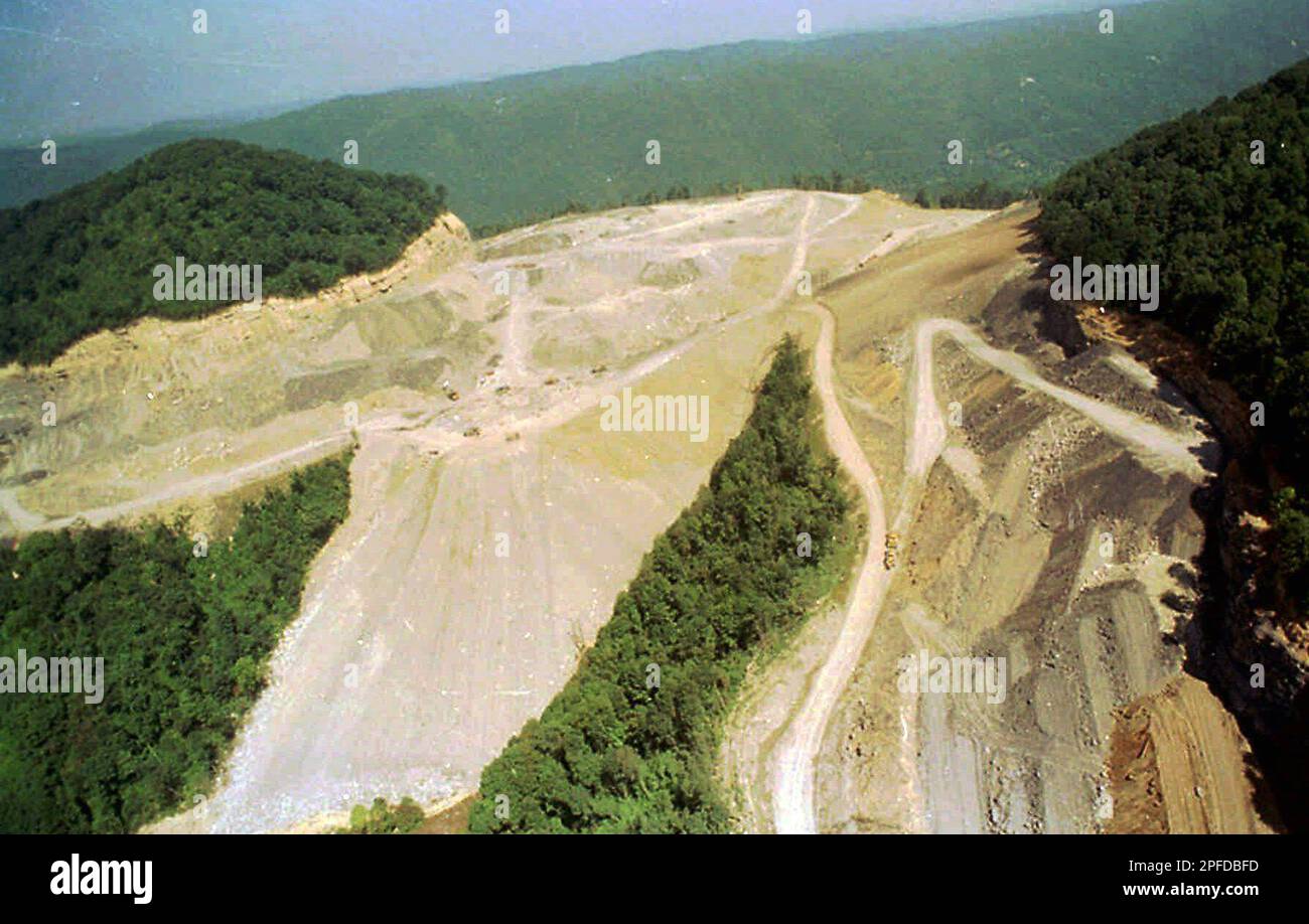 This mountain top removal is just one mining site on Black Mountain ...