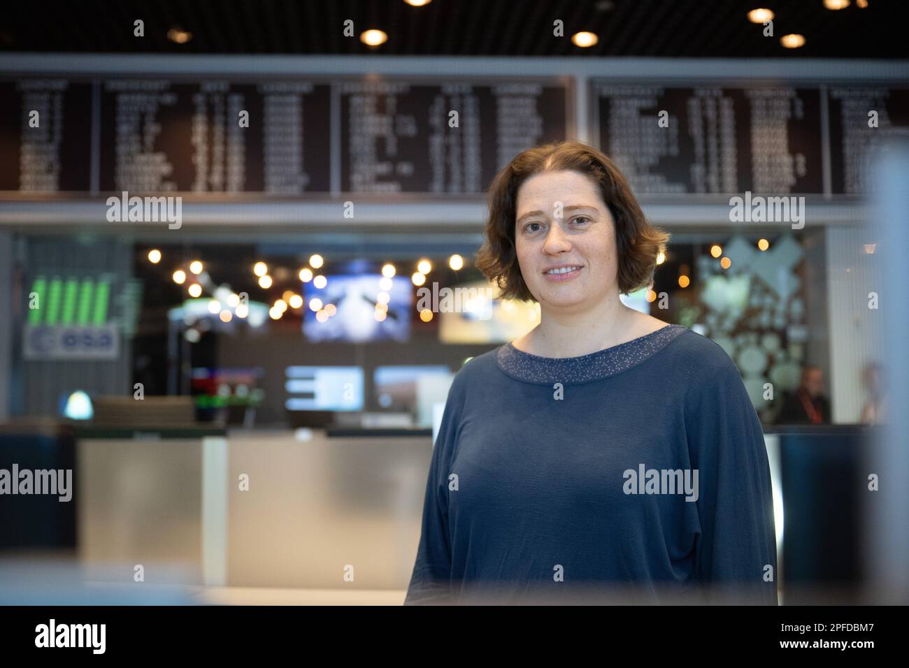 Darmstadt, Germany. 10th Feb, 2023. Angela Dietz, mission engineer for ...