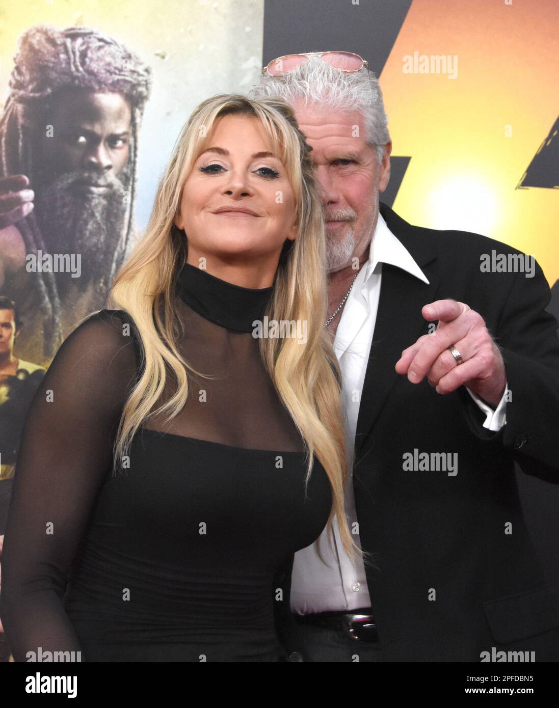 Los Angeles, California, USA 14th March 2023 Actor Ron Perlman and wife ...