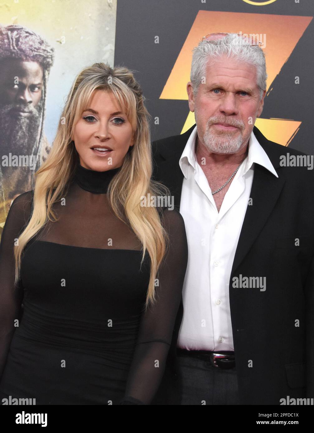 Los Angeles, California, USA 14th March 2023 Actor Ron Perlman and wife ...