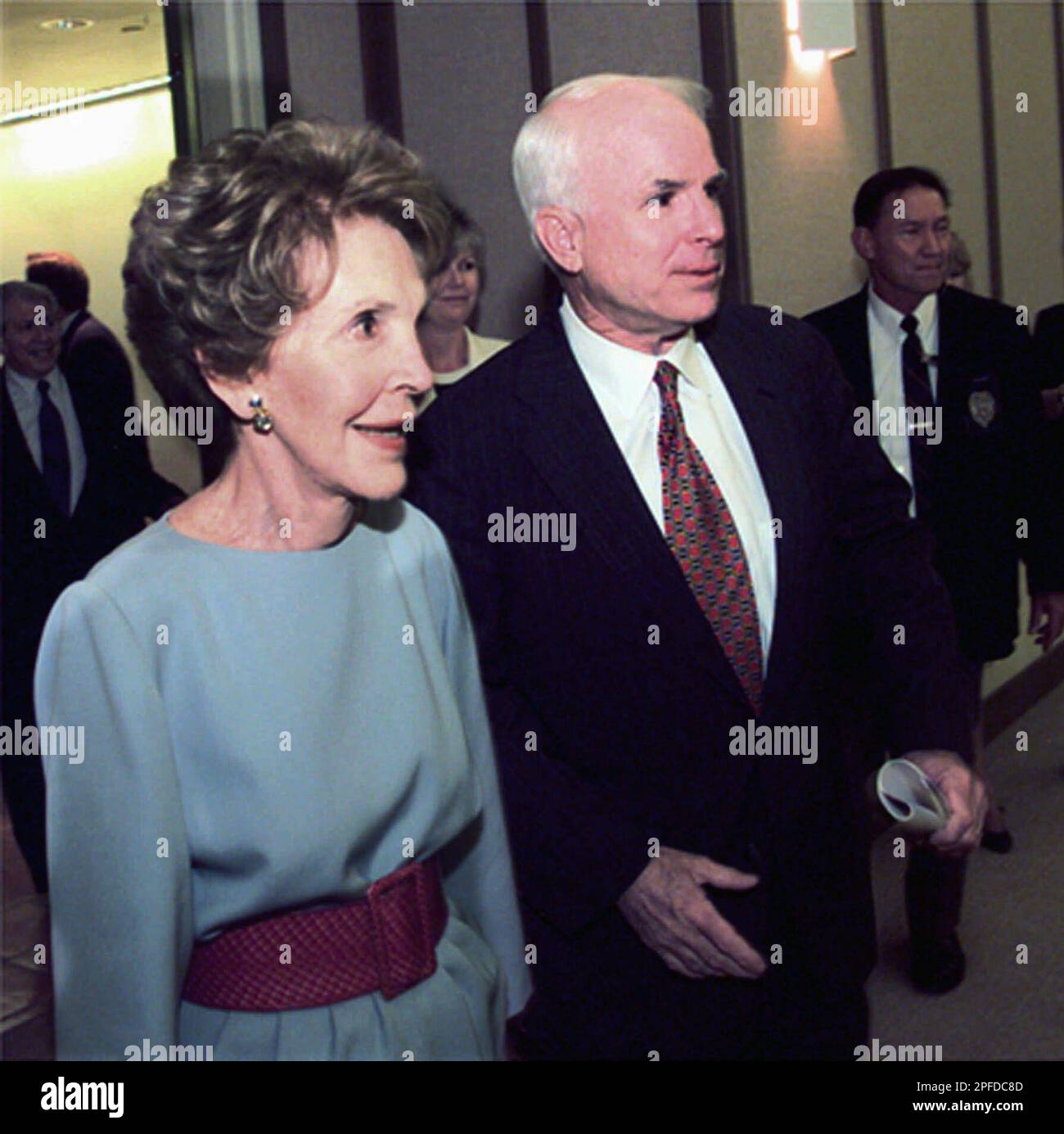 Sen. John McCain of Arizona enters the Ronald Reagan Presidential ...