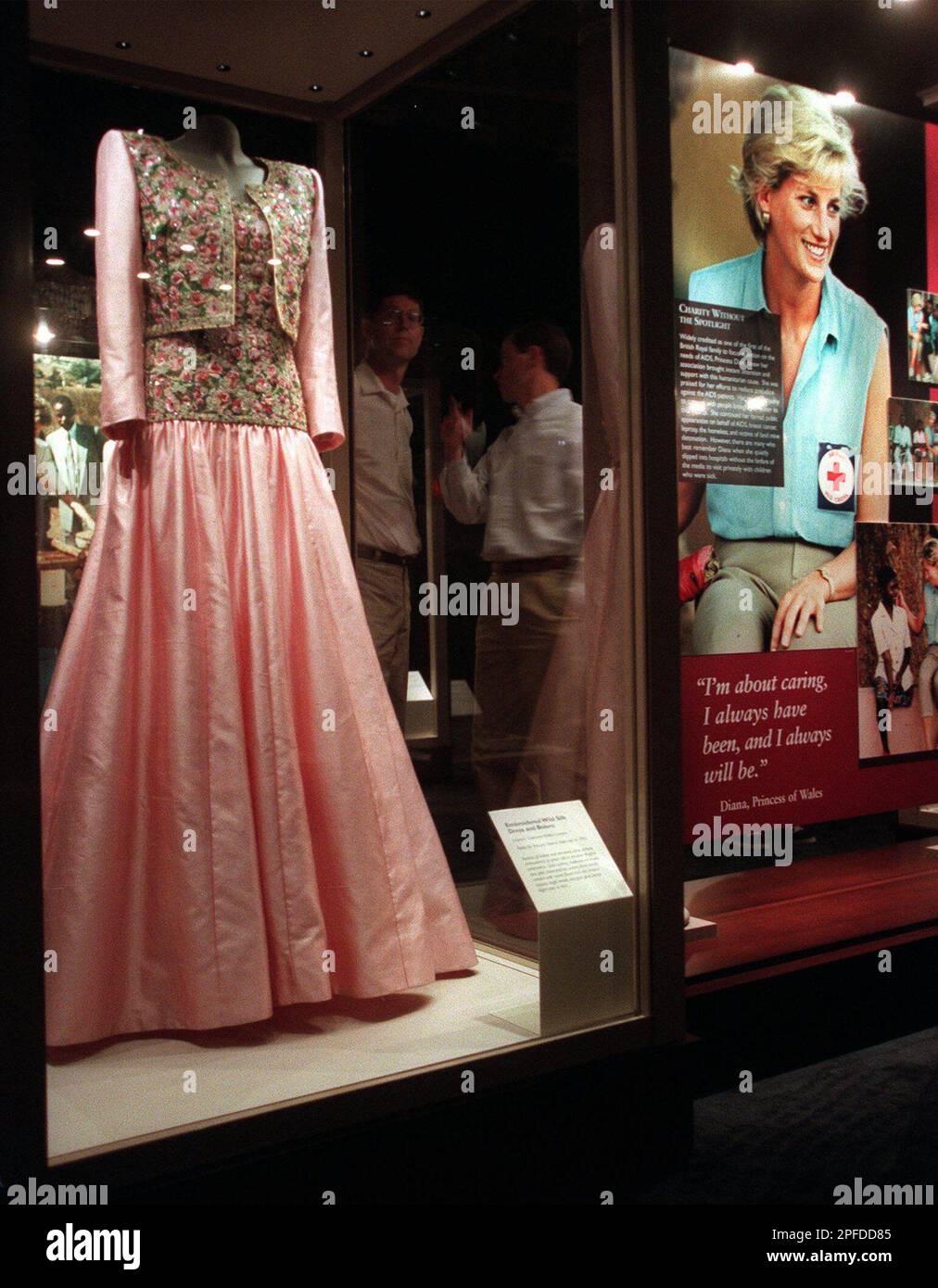 A show of dresses worn by Princess Diana, shown Thursday, June 11, 1998 ...