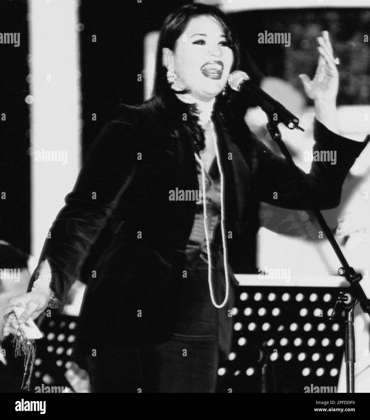 Ahlam bin Hazeem sings to a sold-out crowd at the Dubai World Trade ...