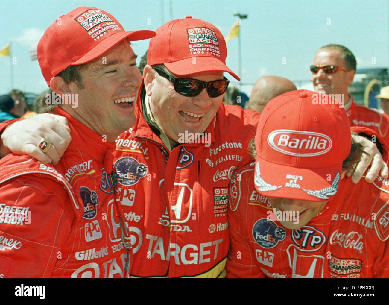 CART racers Jimmy Vasser, left, of Las Vegas and Alex Zanardi of Italy ...