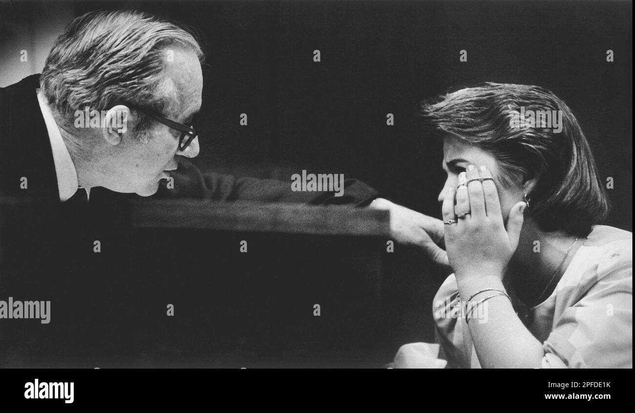 In this 1986 photo 13-year-old Shannon Prock is consoled by Judge ...
