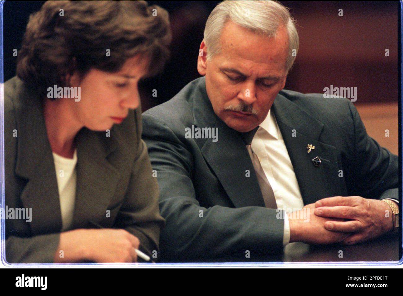 Former police officer Walter Budzyn and his defense attorney, Carole ...
