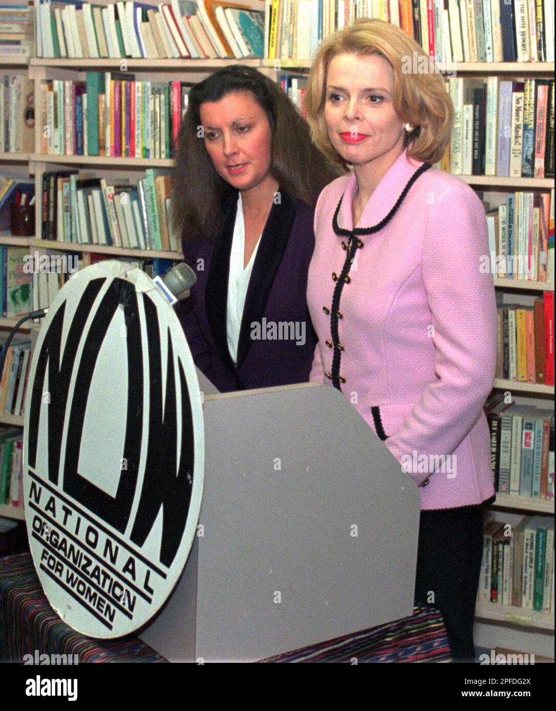 New York Lt. Gov. Betsy McCaughey Ross, right, appears at a news ...