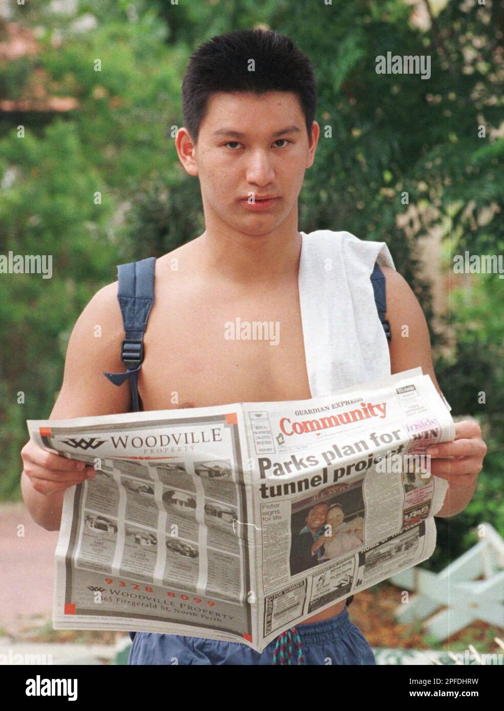 Banned Chinese swimmer Wang Wei returns to his hotel from Challenge ...