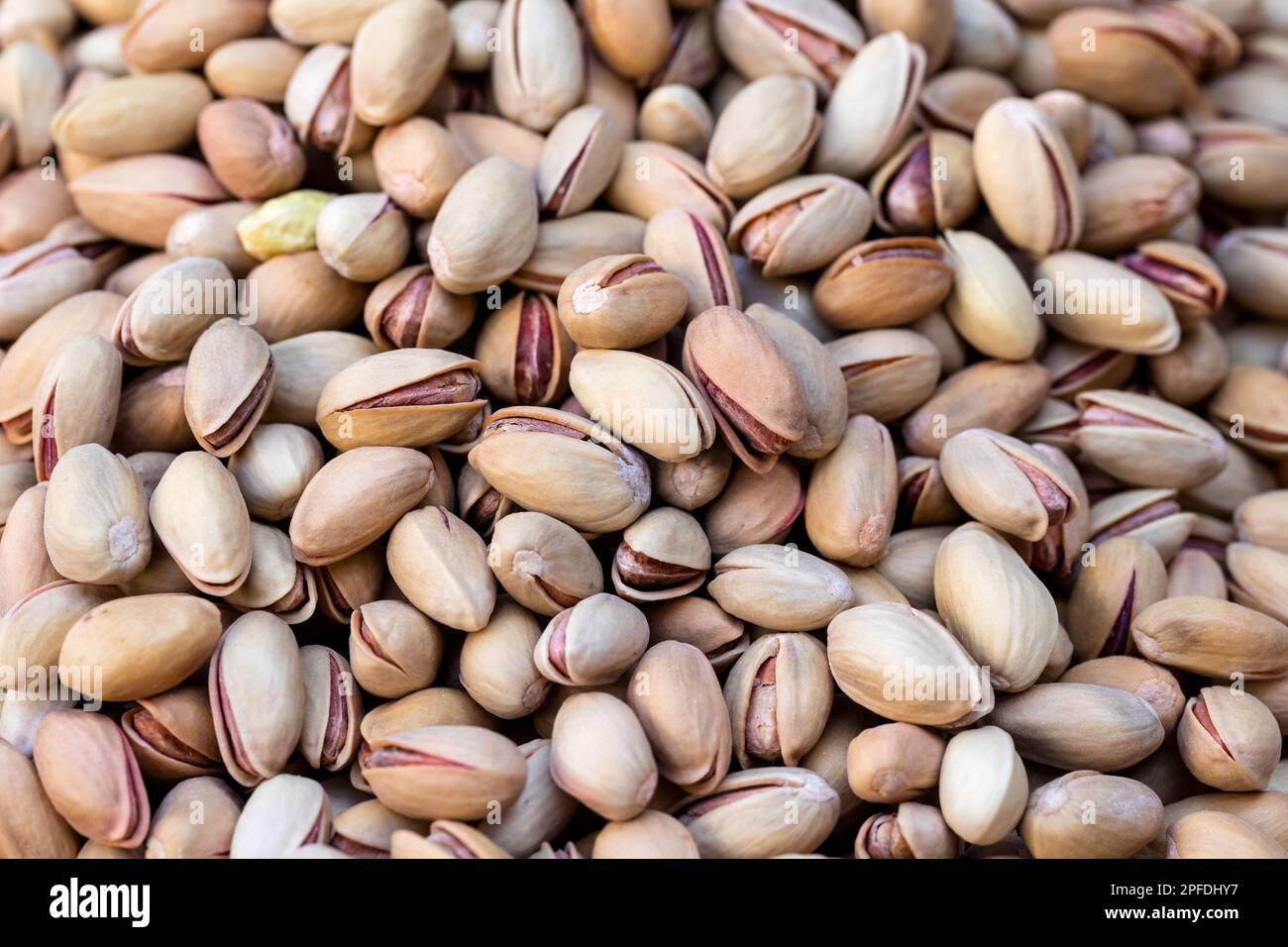 Pistachios texture and background. Roasted and salted pistachios in shell (texture, background ...