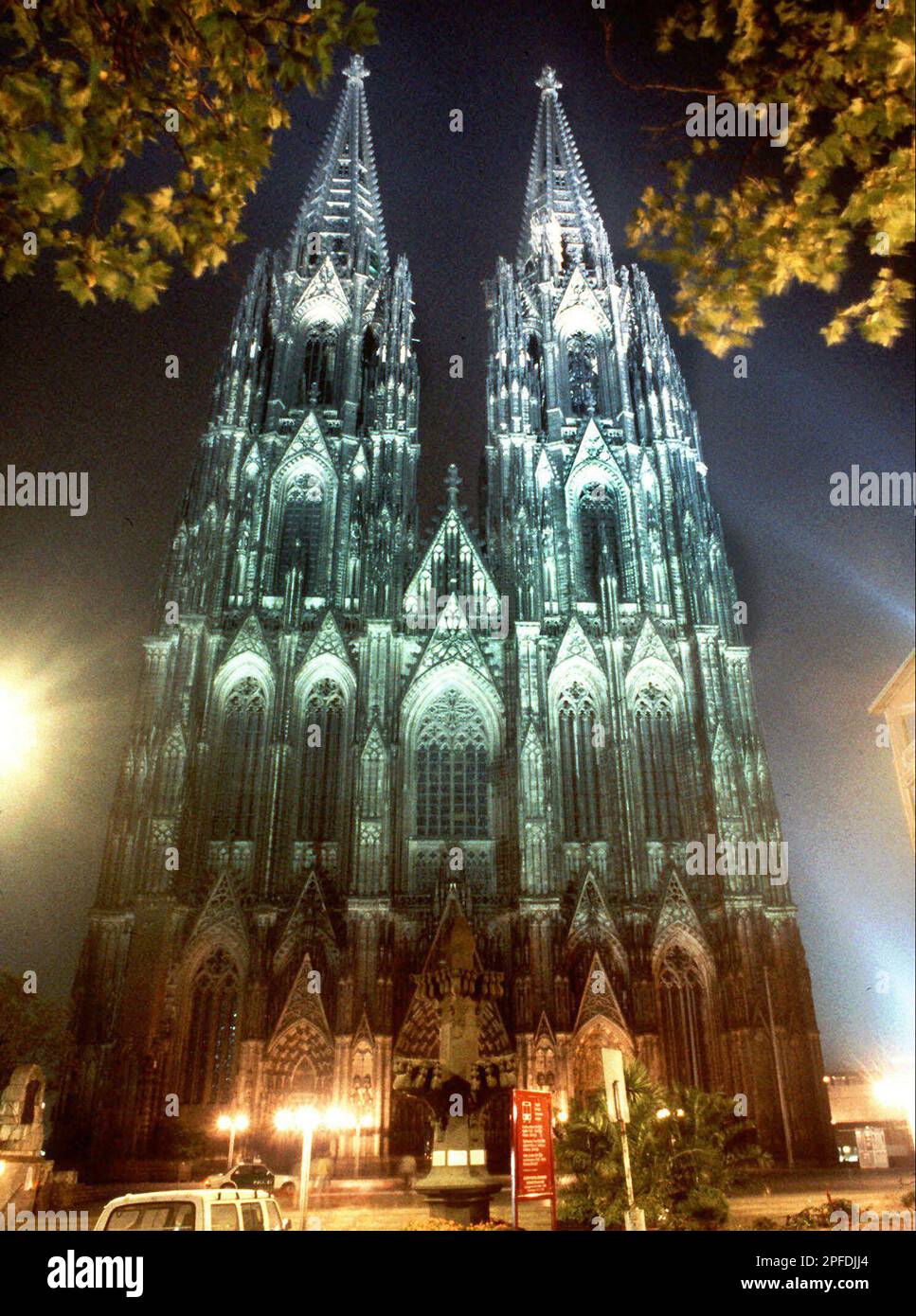 FILE-- The landmark twin towers of the Cologne cathedral are seen in ...