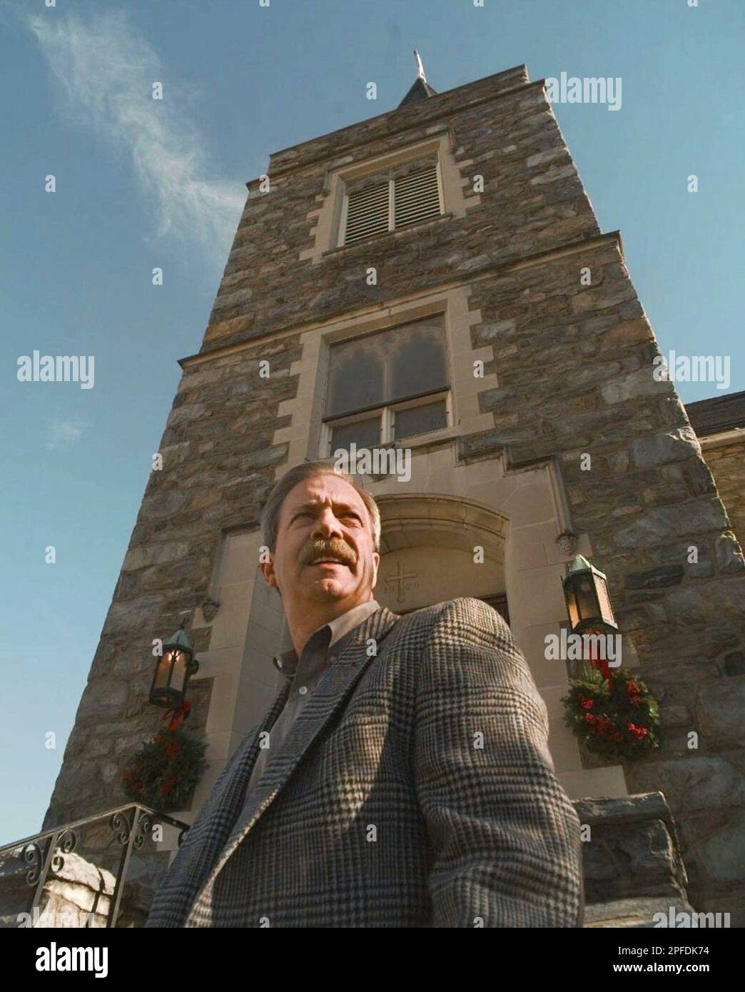 John Plummer stands in front of the Bethany United Methodist church in Purcellville, Va ...