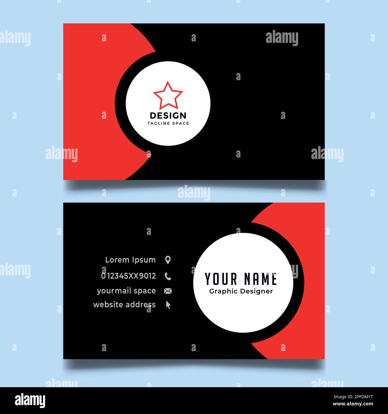 Illustrator Business Card Designs Unique Abstract Business Card Design