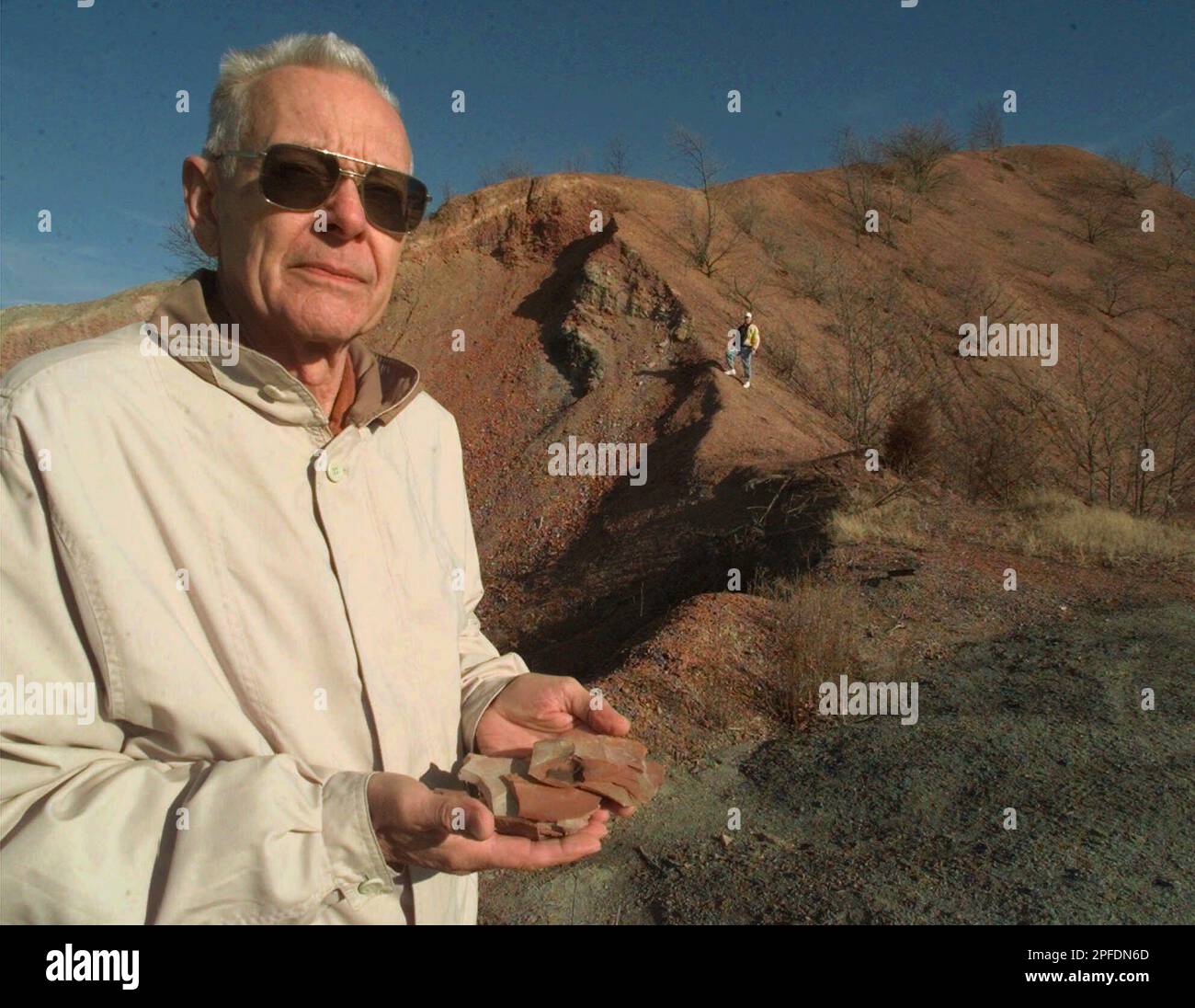 Elton Pearson, left, and Tony Bernardi, background, members of a non ...