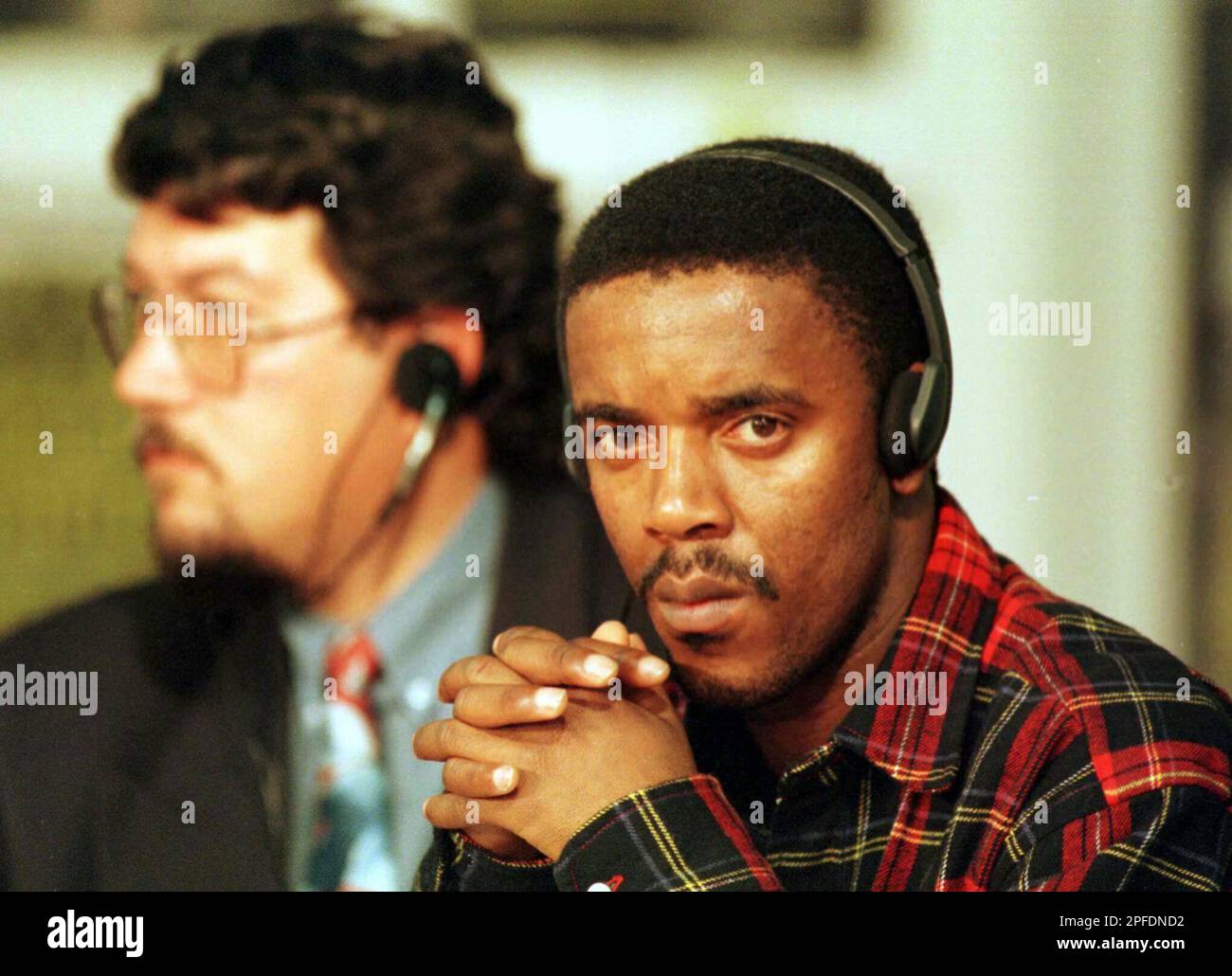 Katiza Cebekhulu listens during the second day of a Truth and ...