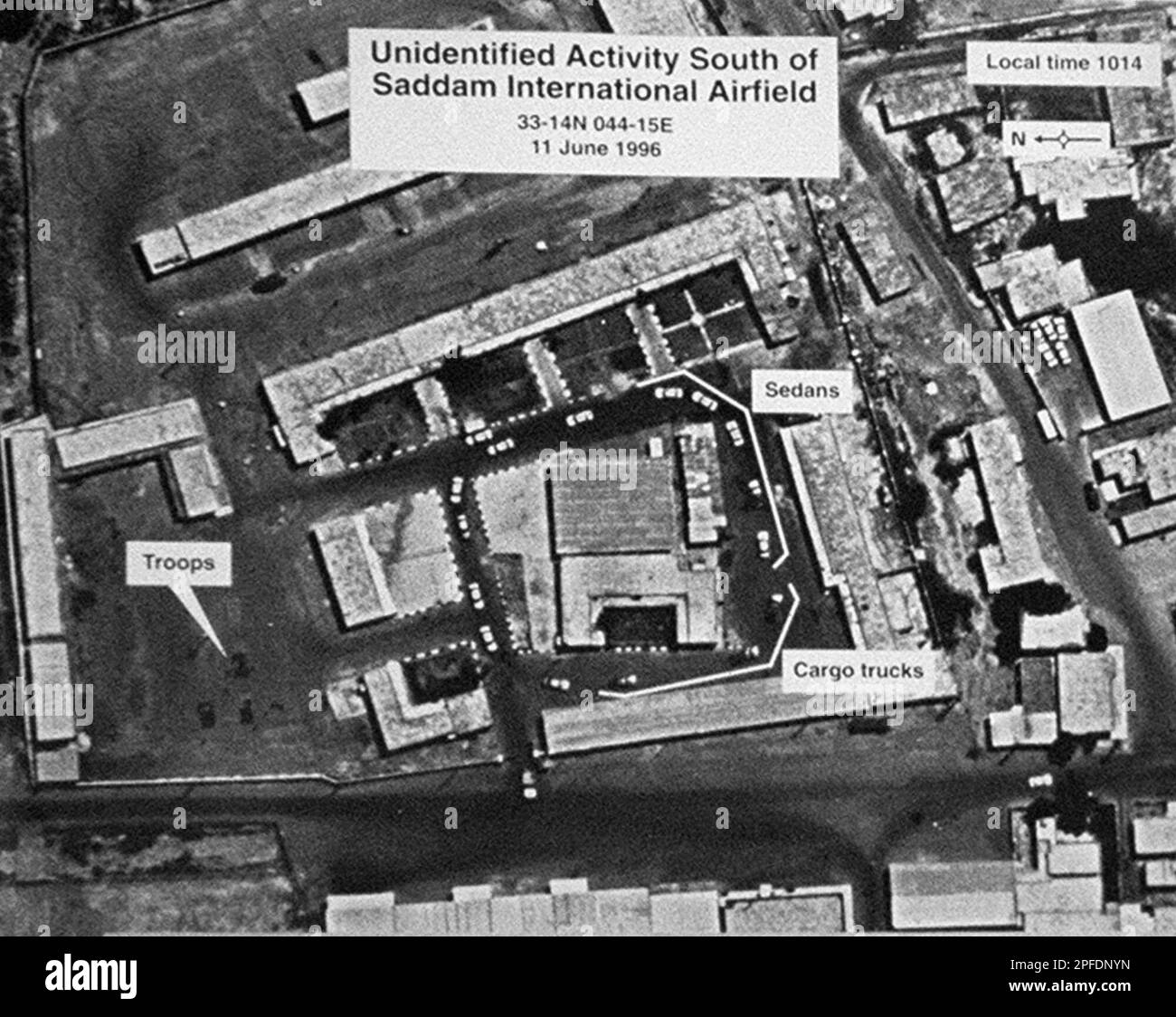 This June 11, 1996, U2 aerial photograph, taken near Saddam ...